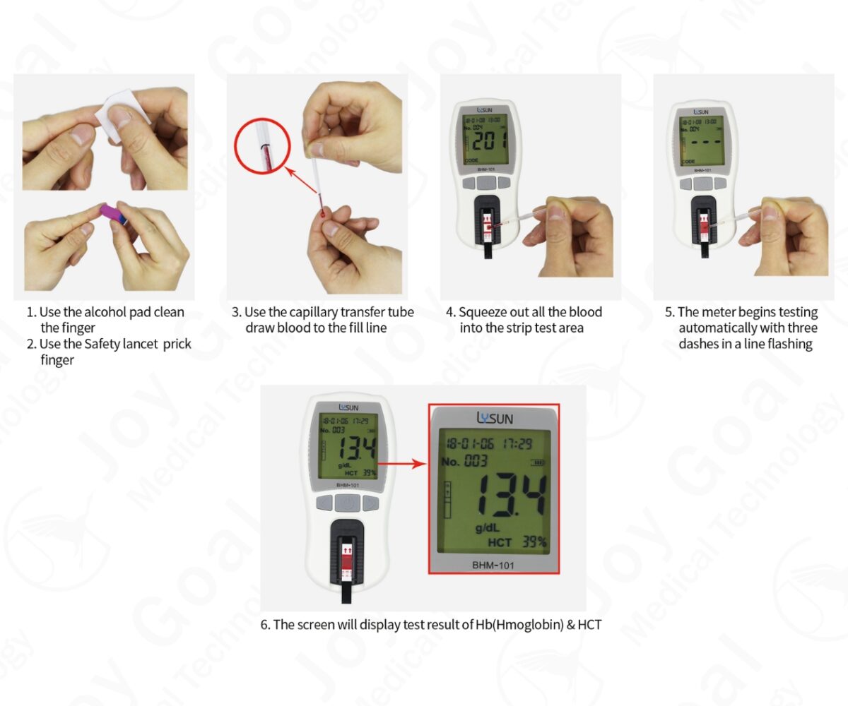 Hemoglobin Test Strip (BHS-101) - JoyGoal POCT Analyzer
